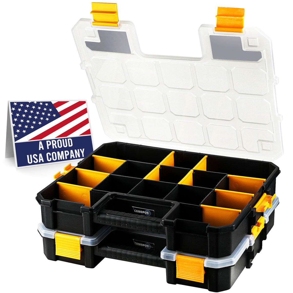 CANOPUS Craft Organizer, Hardware & Parts Organizer, 2 Pieces Set Tool ...