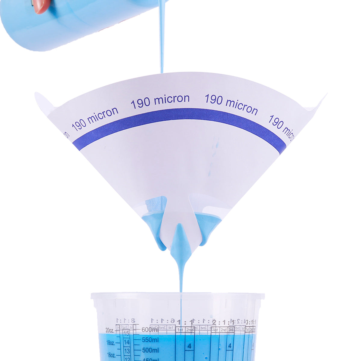 50 Pack of Fine Mesh Paper Paint Strainer with 190 Micron Filters ...