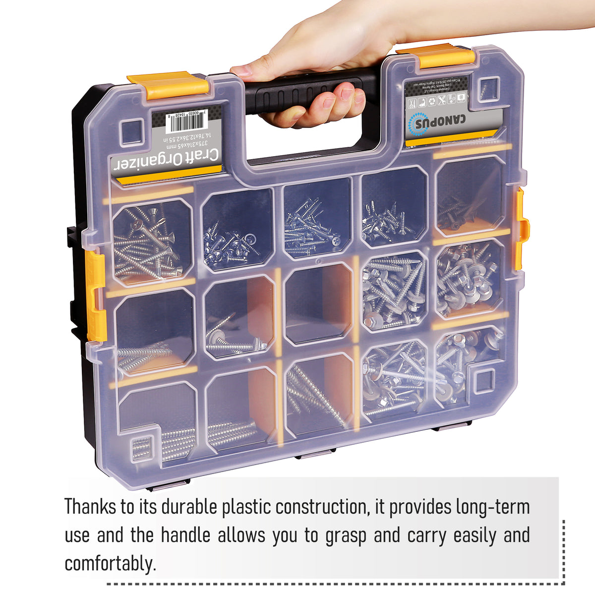 CANOPUS Craft Organizer, Hardware & Parts Organizer, 2 Pieces Set Tool ...