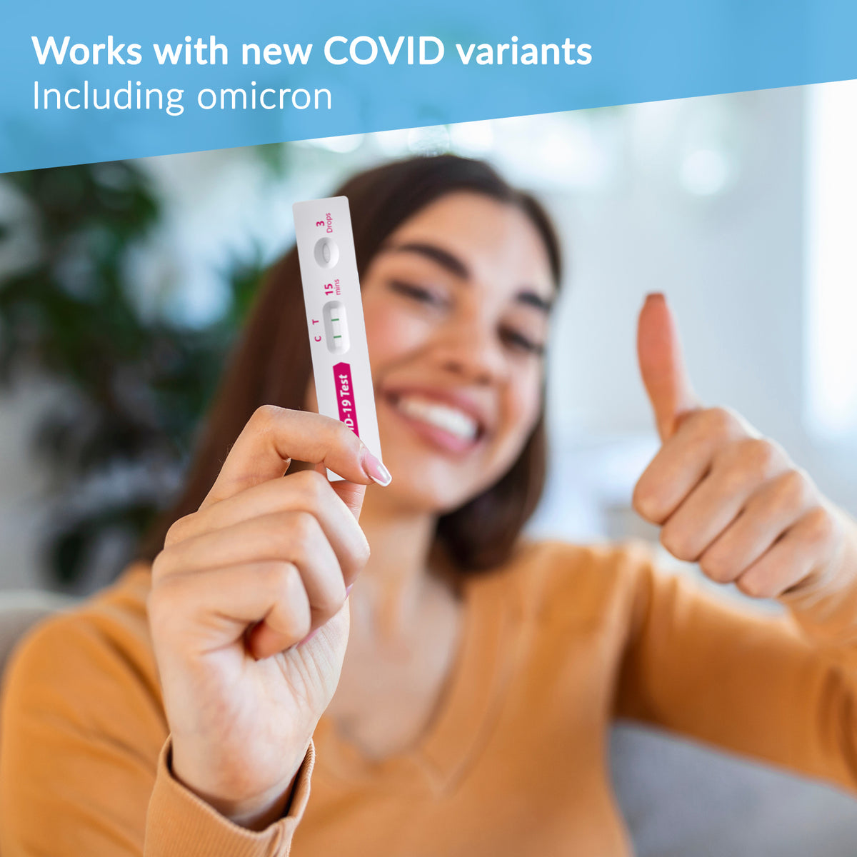 COVID-19 At-Home Rapid Self Test, Results in 15 Minutes (FDA EUA Autho ...