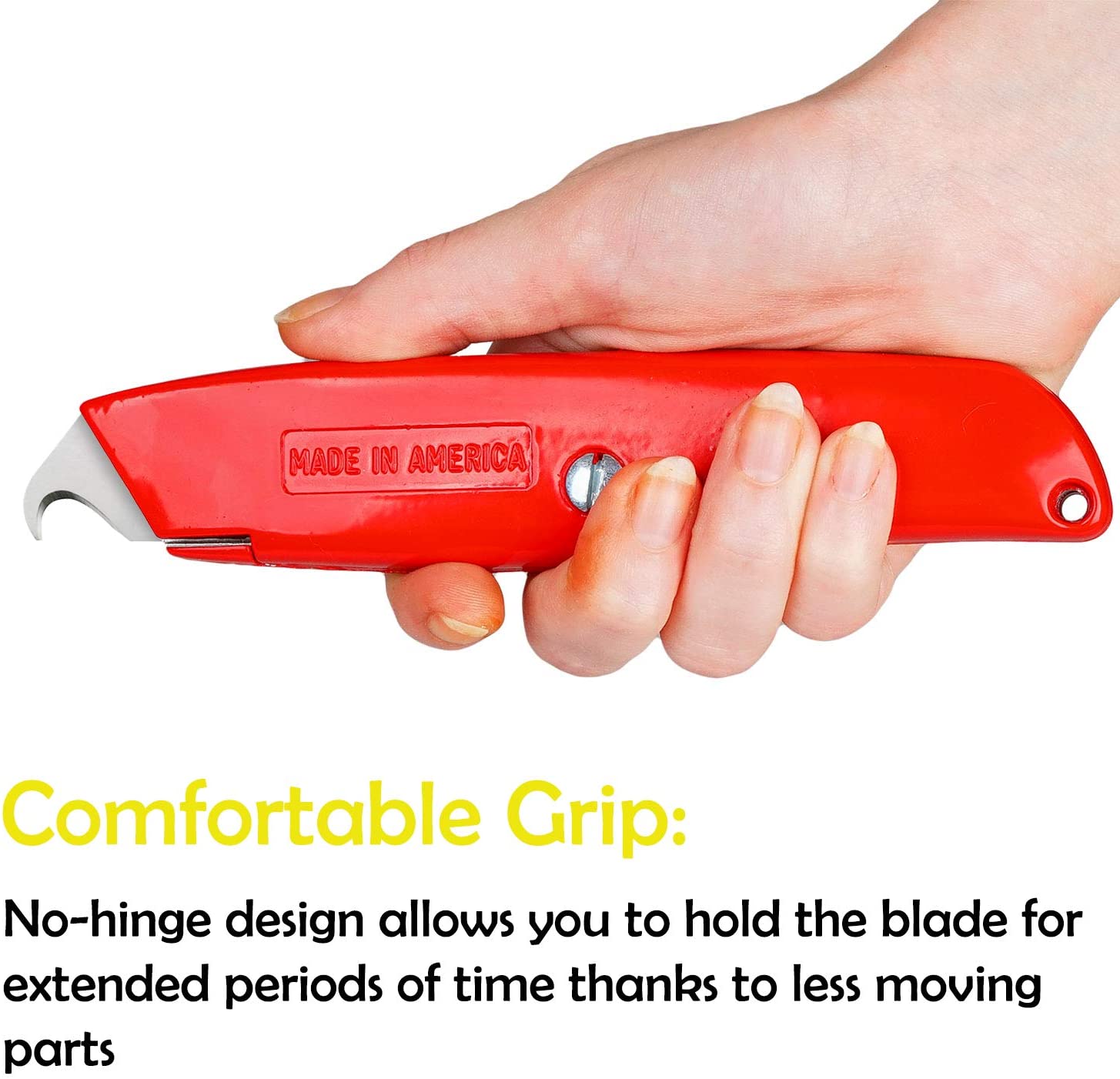 Hook Blade Utility Knife with 5 Utility Hook Blades, Shingle Cutter ...