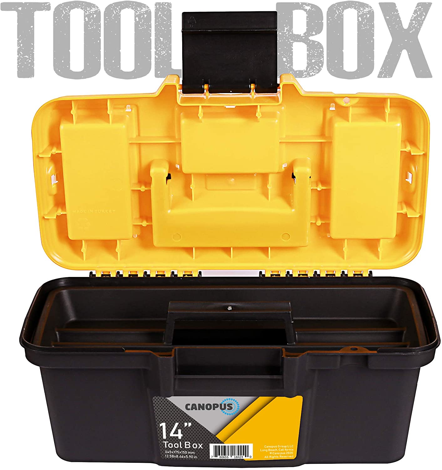 CANOPUS Plastic Tool Box, 14 inch Portable Tool Box – Canopus USA