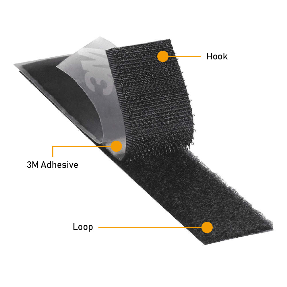 Hook and Loop Tape with 3M Sticky Back – Canopus USA