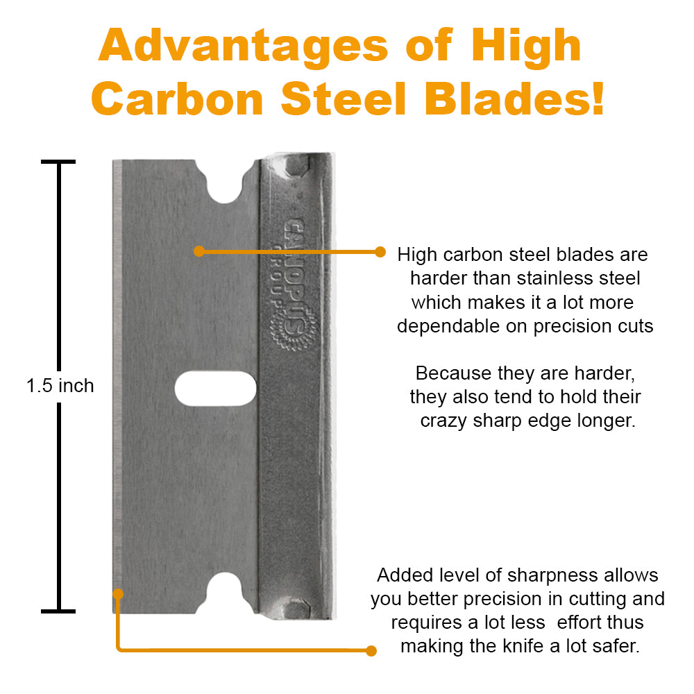 Single Edge Industrial Razor Blades (Box of 100) – Canopus USA