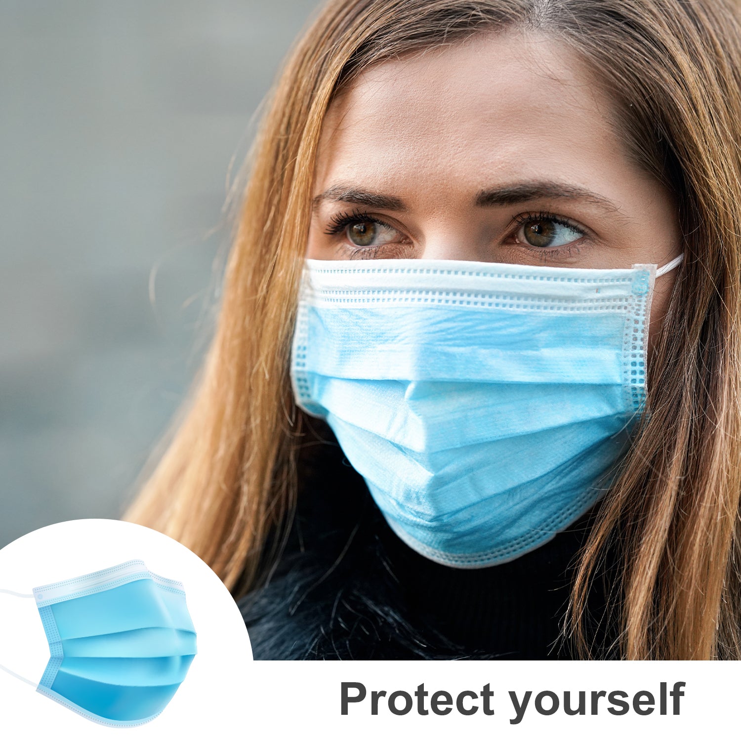 Disposable Face Mask – FDA Registered, 3-Layered (50 Pack) – Canopus USA